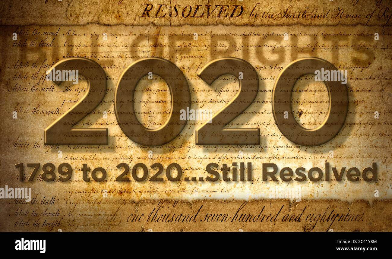 Bill Of Rights 1789 High Resolution Stock Photography and Images - Alamy