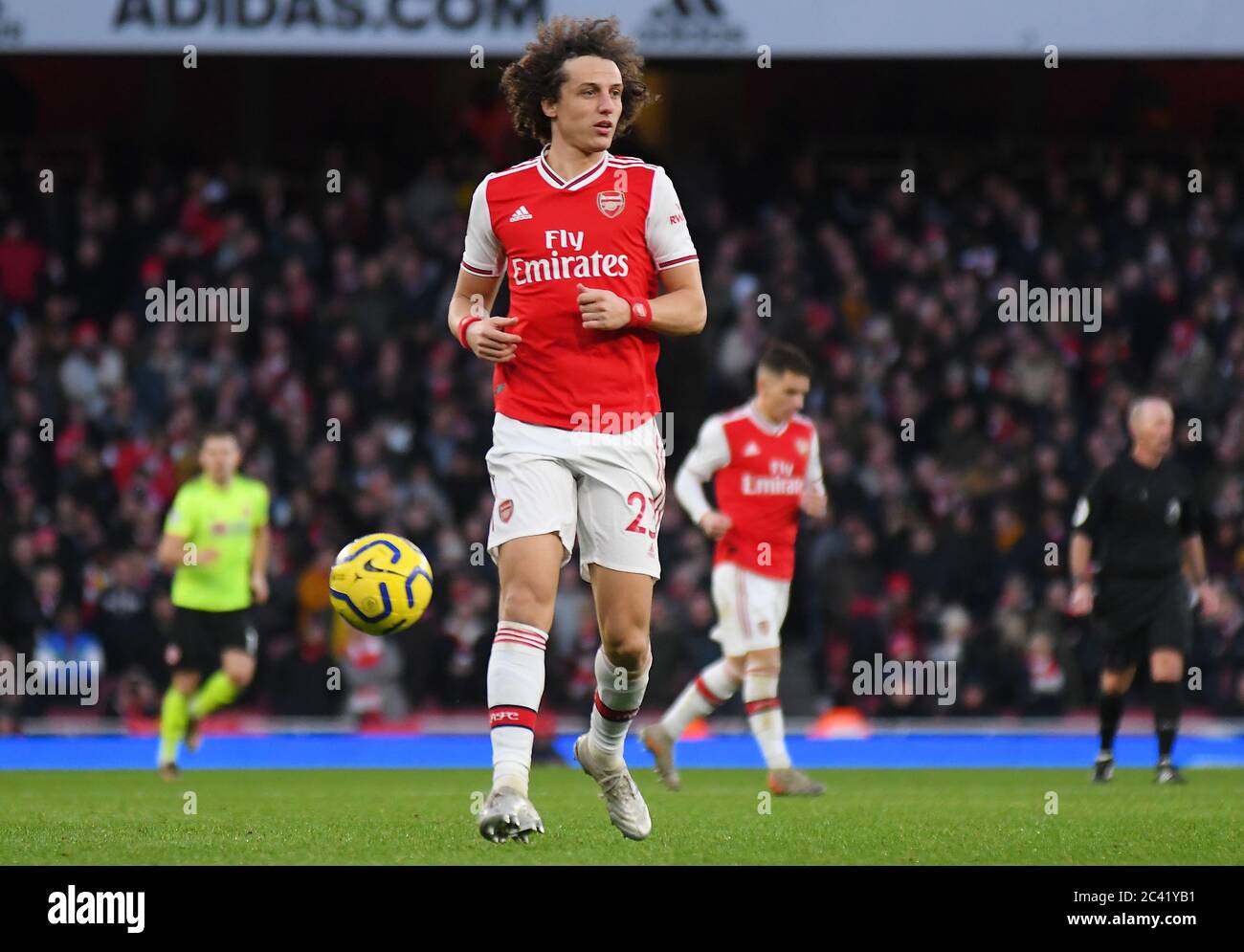 LONDON, ENGLAND - JANUARY 18, 2020: David Luiz of Arsenal pictured ...