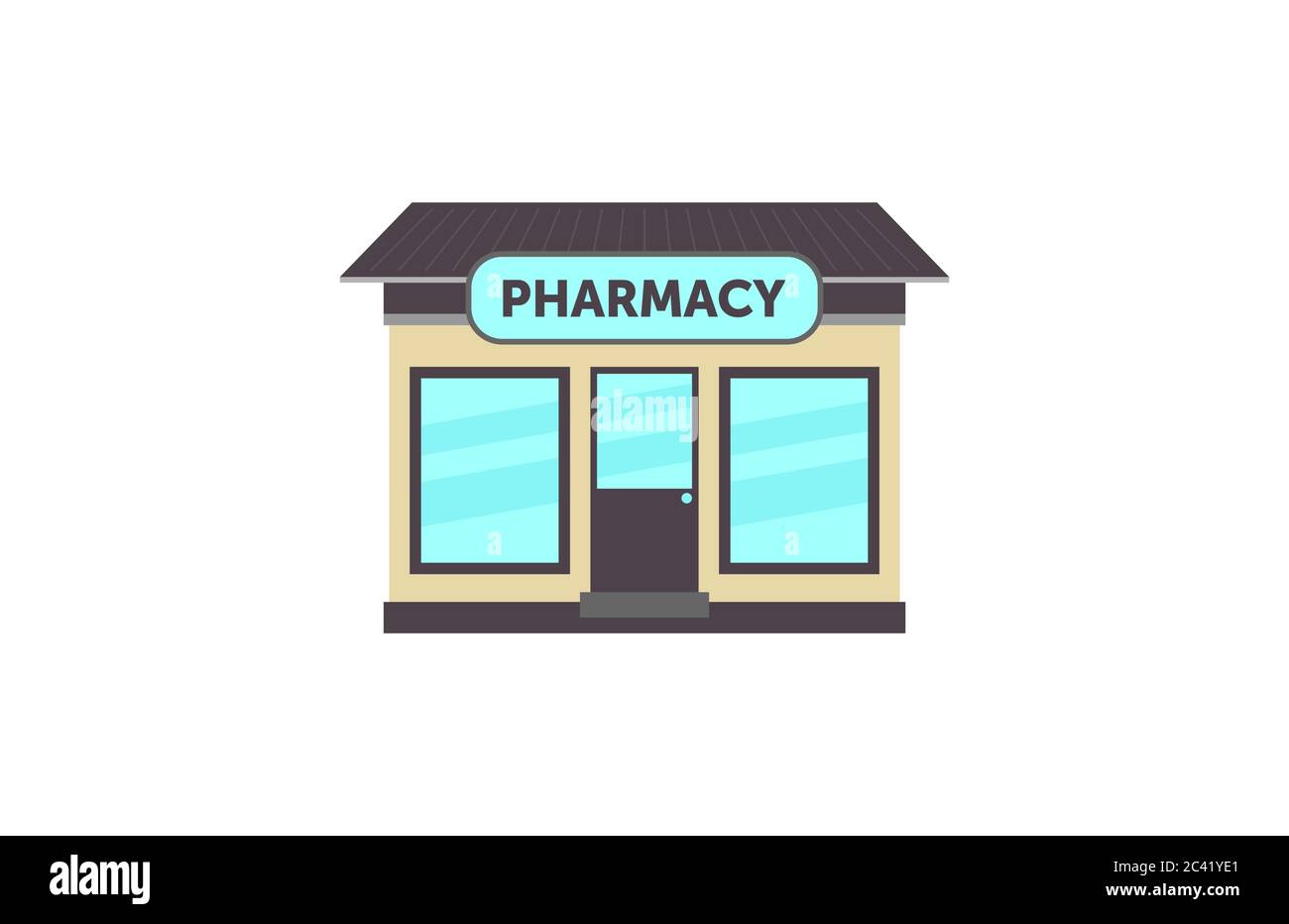 Shop front exterior Stock Vector Images - Alamy