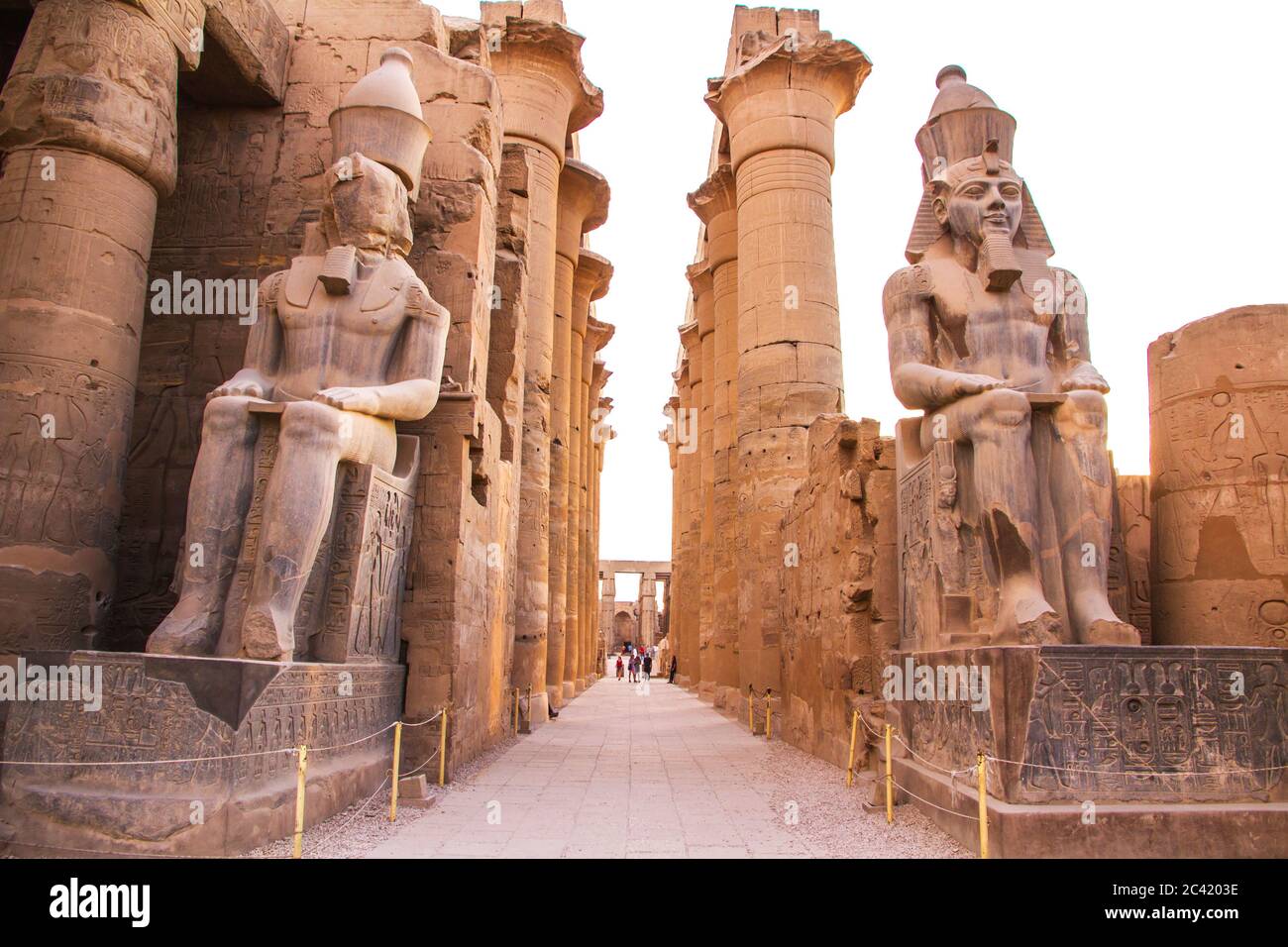 Ancient ruins of Luxor temple, UNESCO World Heritage site, Luxor, Egypt ...
