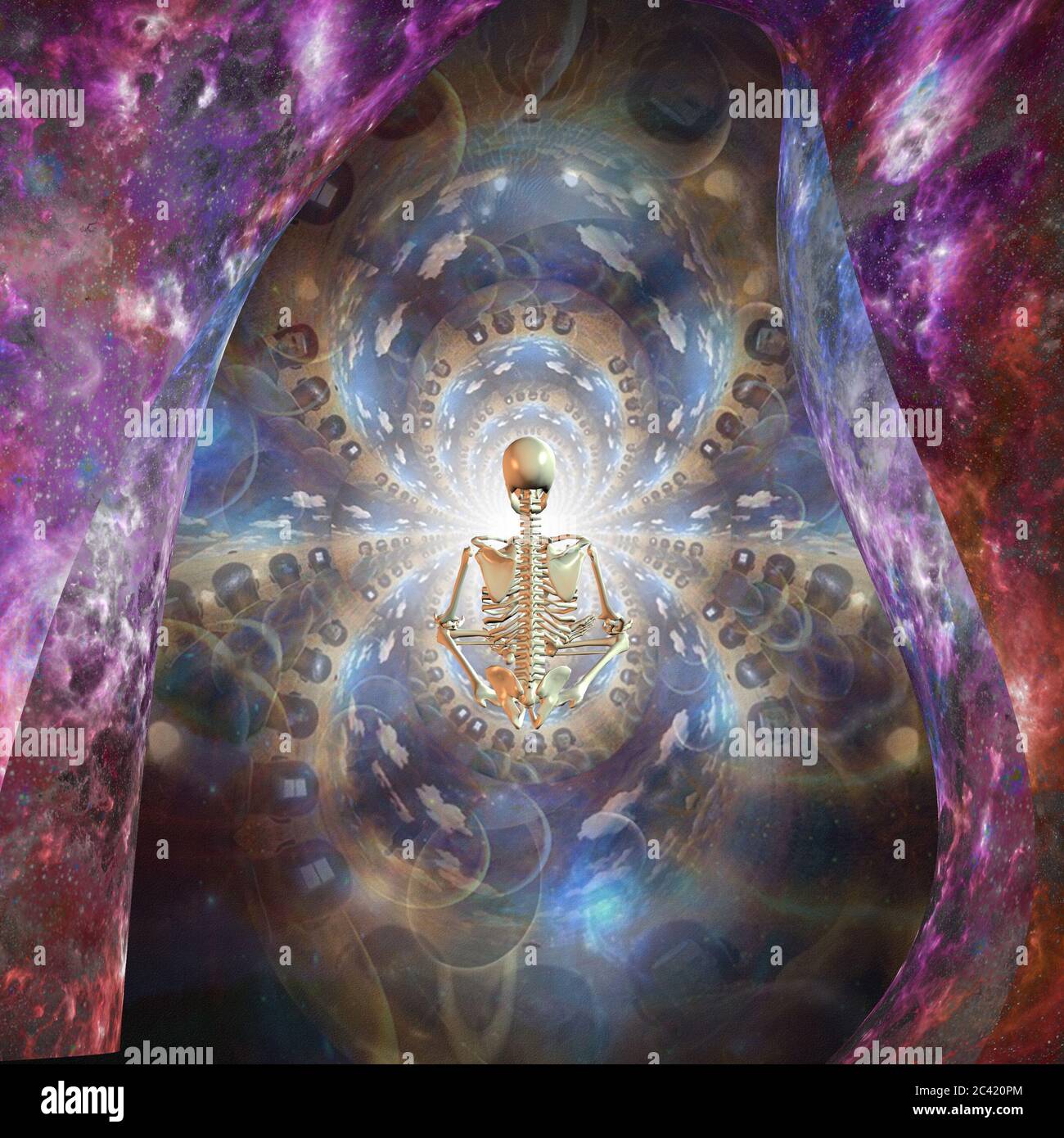 Skeleton body bones pose hi-res stock photography and images - Alamy