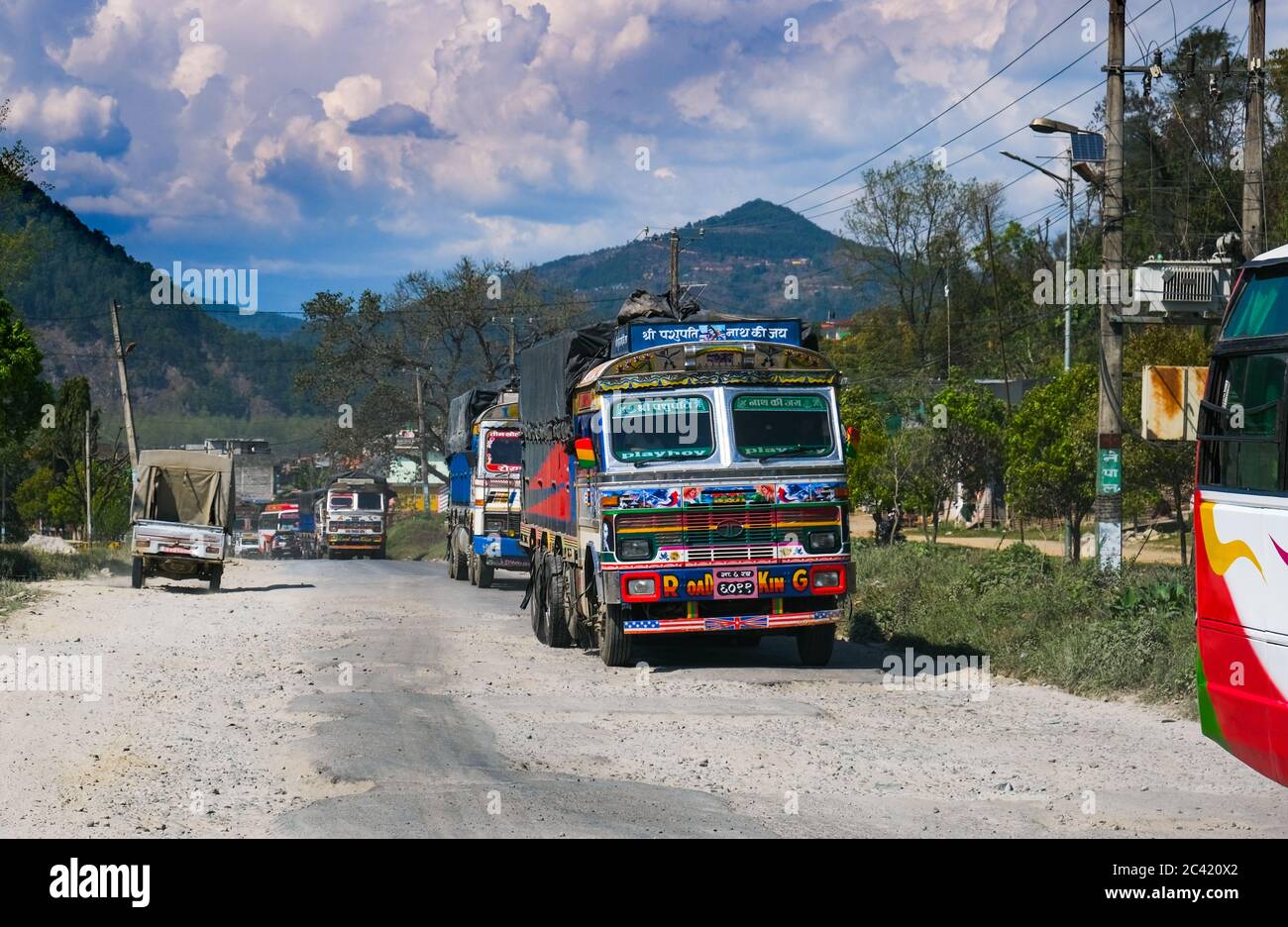 Himalaya nepal traffic hi-res stock photography and images - Alamy