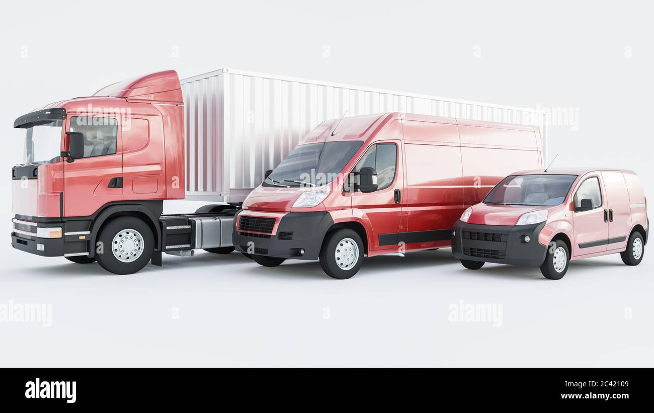 Container truck side view hi-res stock photography and images - Alamy