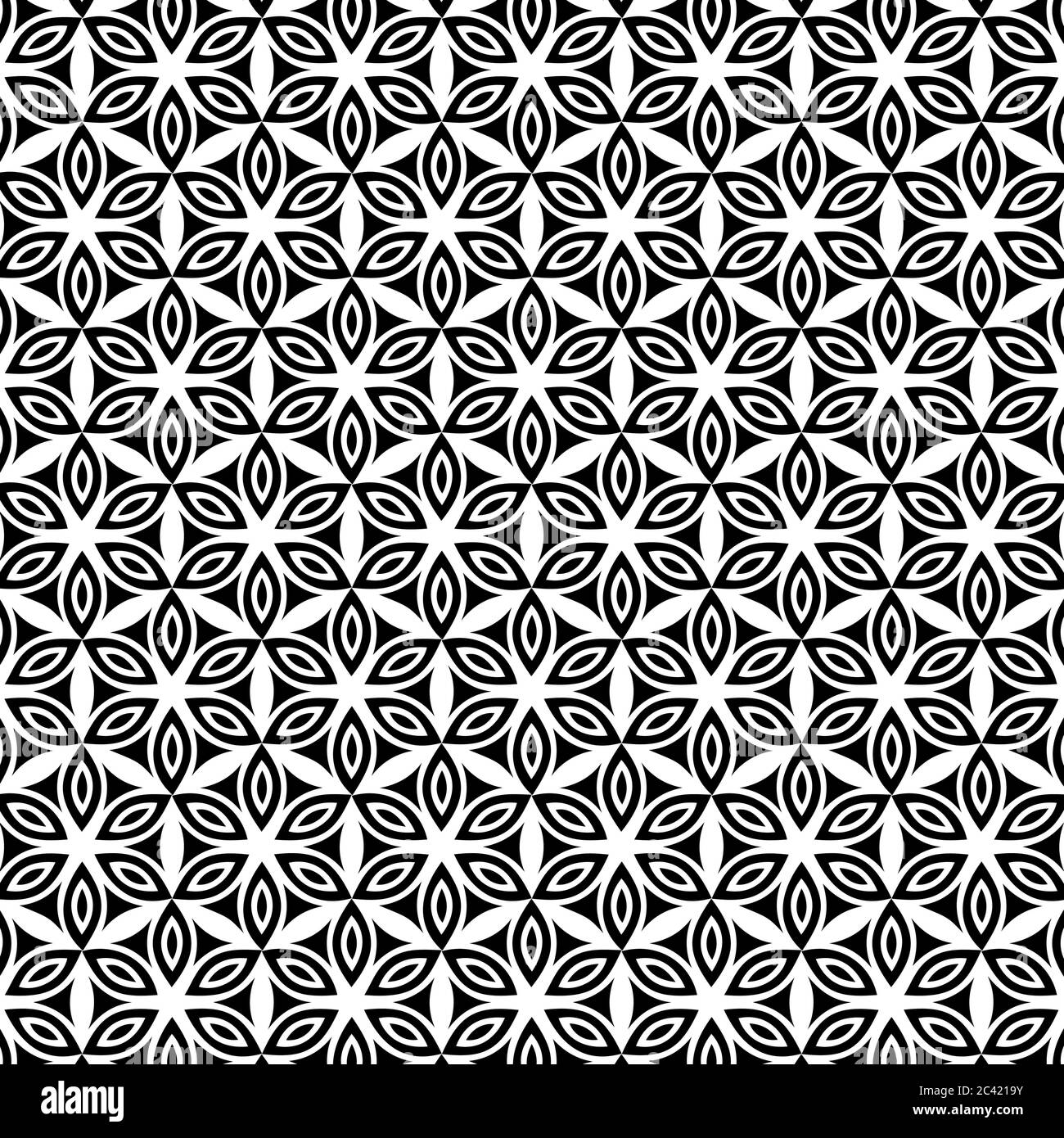 Black Flower Pattern Design