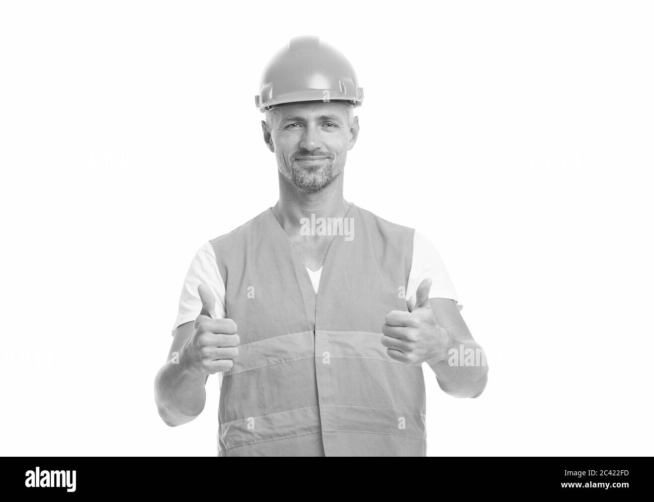 Improvement. Ambitious project. Successful engineer. Handsome builder ...