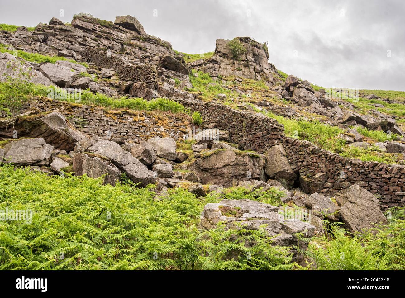 Crags at hebden beck hi-res stock photography and images - Alamy