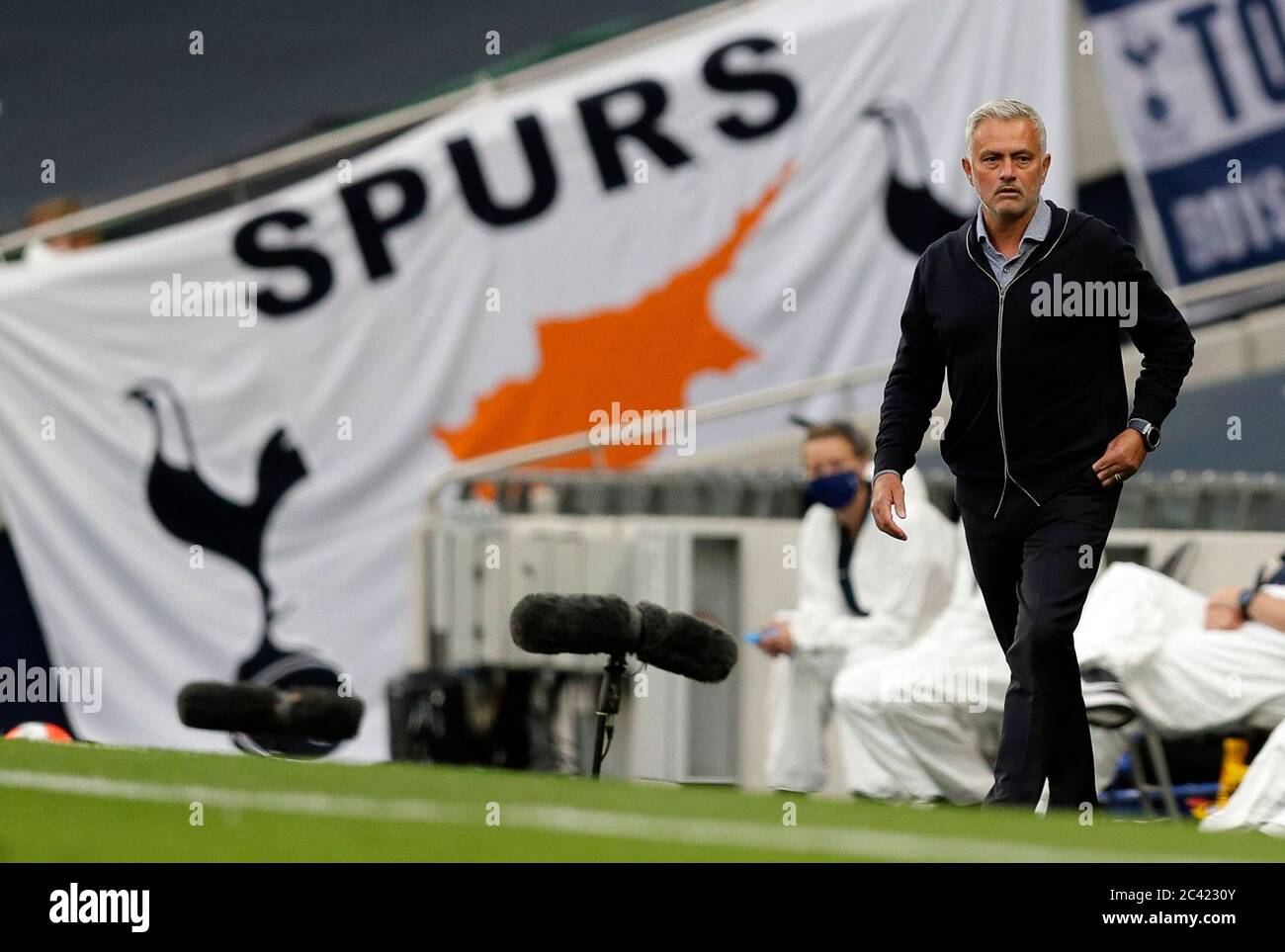 Tottenham Hotspur manager Jose Mourinho during the Premier League match ...