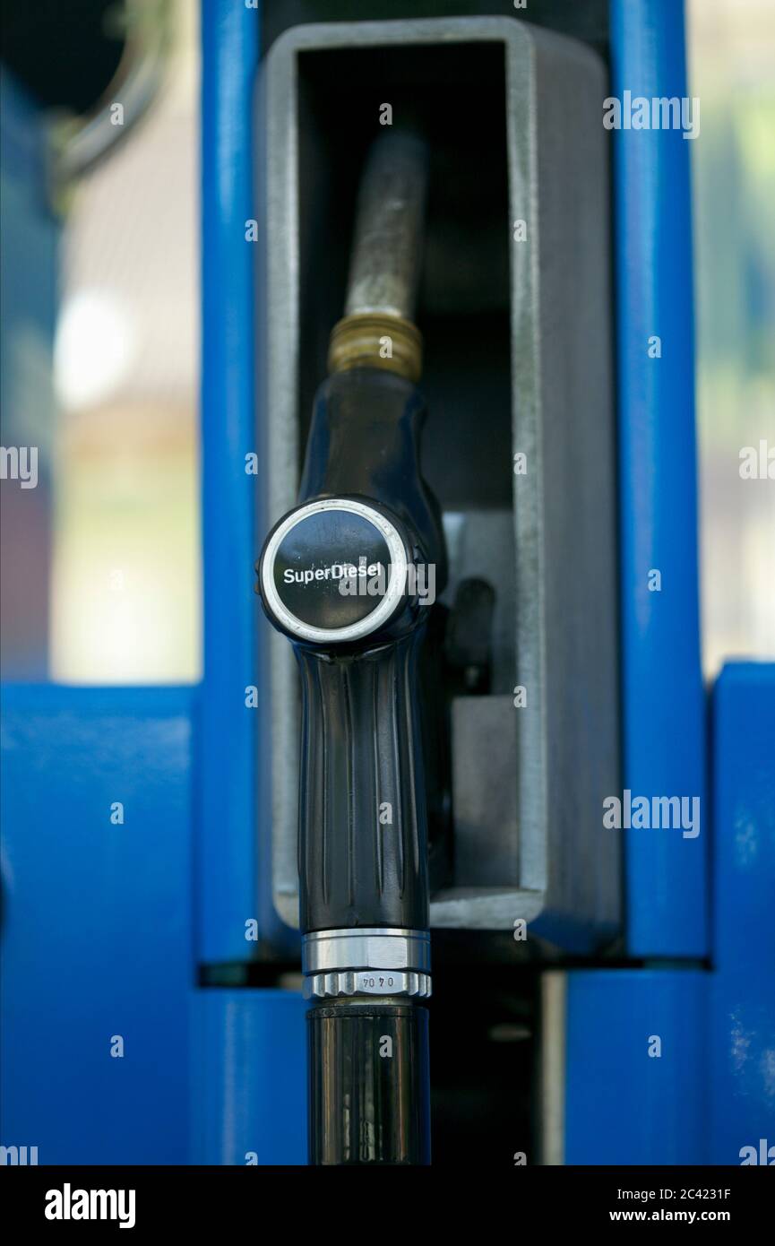 Petrol pump, gate Stock Photo - Alamy