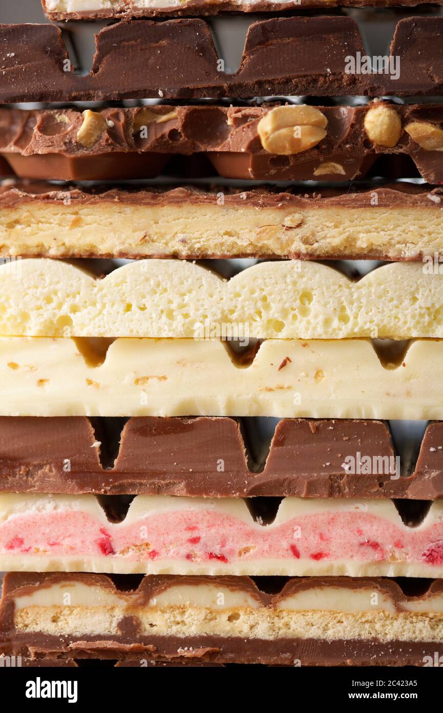 Chocolate bar varieties hi-res stock photography and images - Alamy