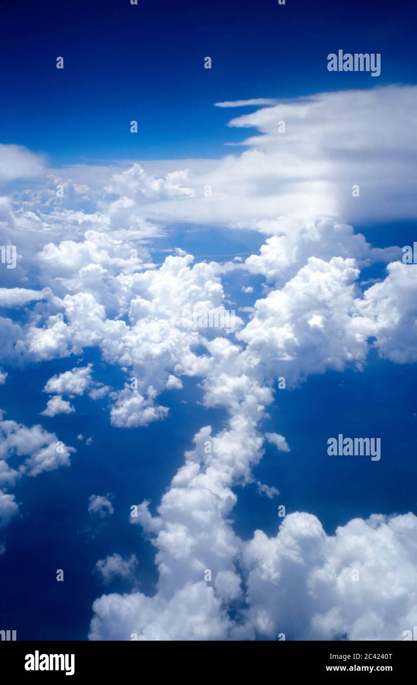 Sunny sky with light cloud cover Stock Photo - Alamy