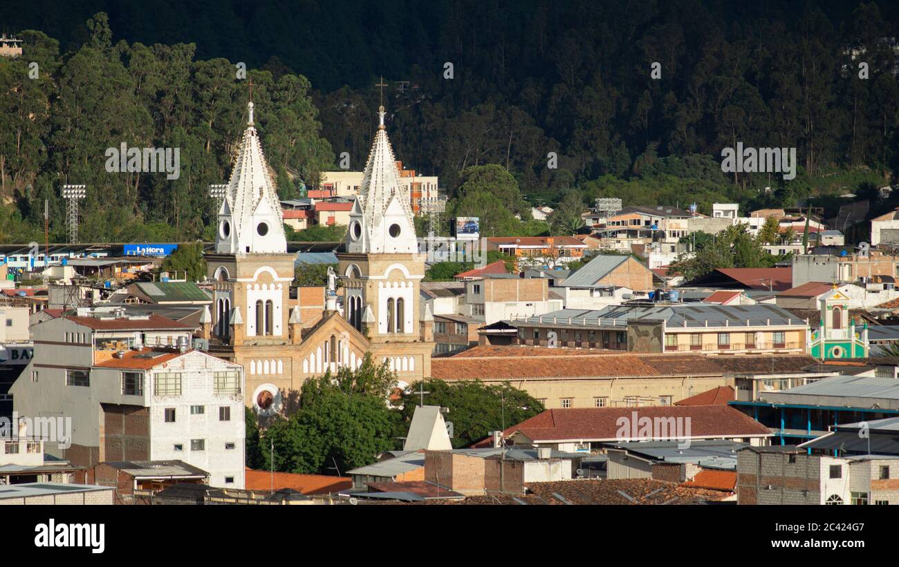 Inmaculada Concepcion de Loja, Loja / Ecuador - March 30 2019: Aerial ...