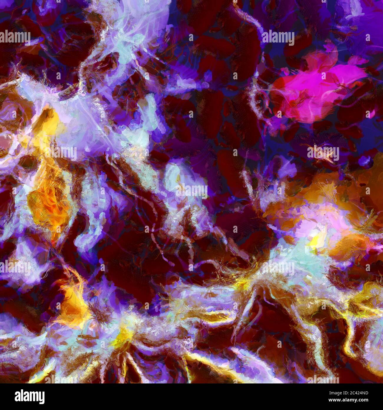 Colorful Abstract Painting. Vivid colors Stock Photo - Alamy