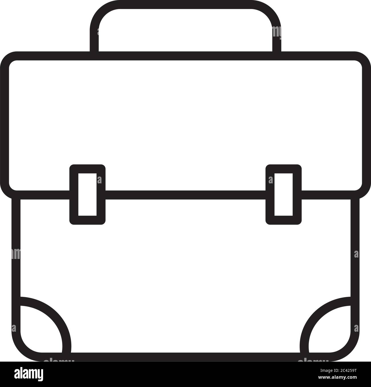 business portfolio icon over white background, line style, vector ...