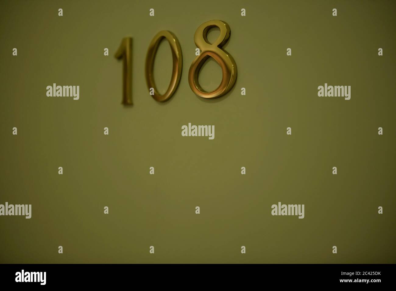 Room number 108 Stock Photo - Alamy