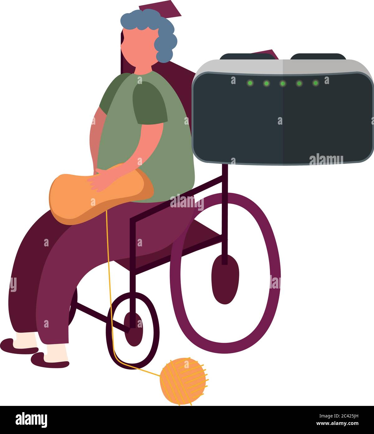 Wheelchair model Stock Vector Images - Alamy