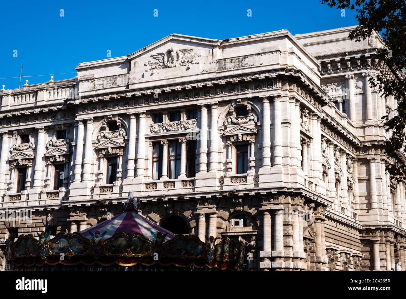 Facade of the magnificent cassation court in Rome, Italy Stock Photo ...