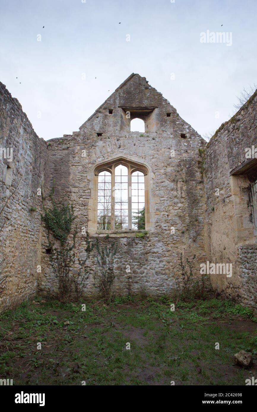 The ruins of Godstow Abbey, also known as Godstow Nunnery, stand in a ...