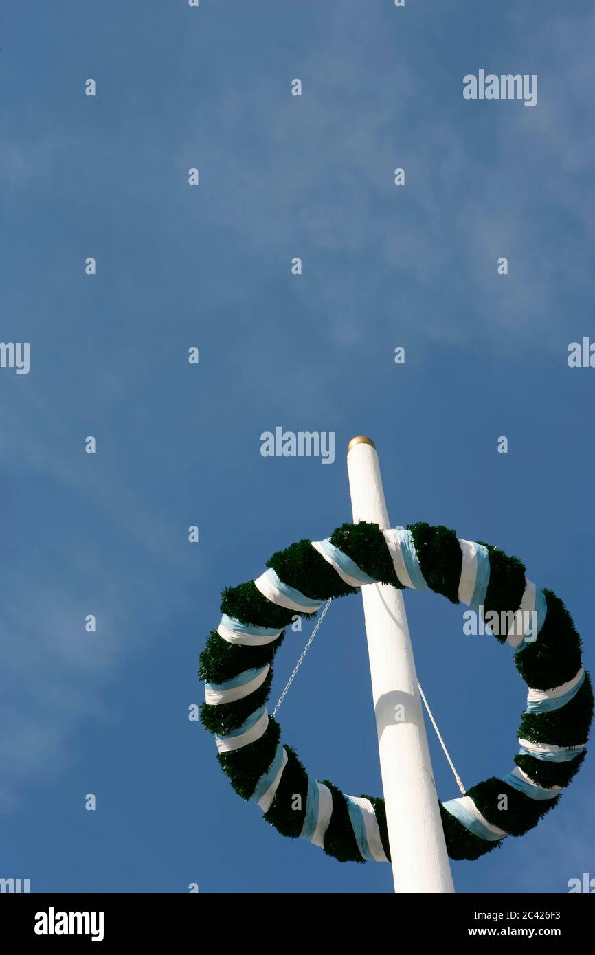 Oktoberfest maypole hi-res stock photography and images - Alamy