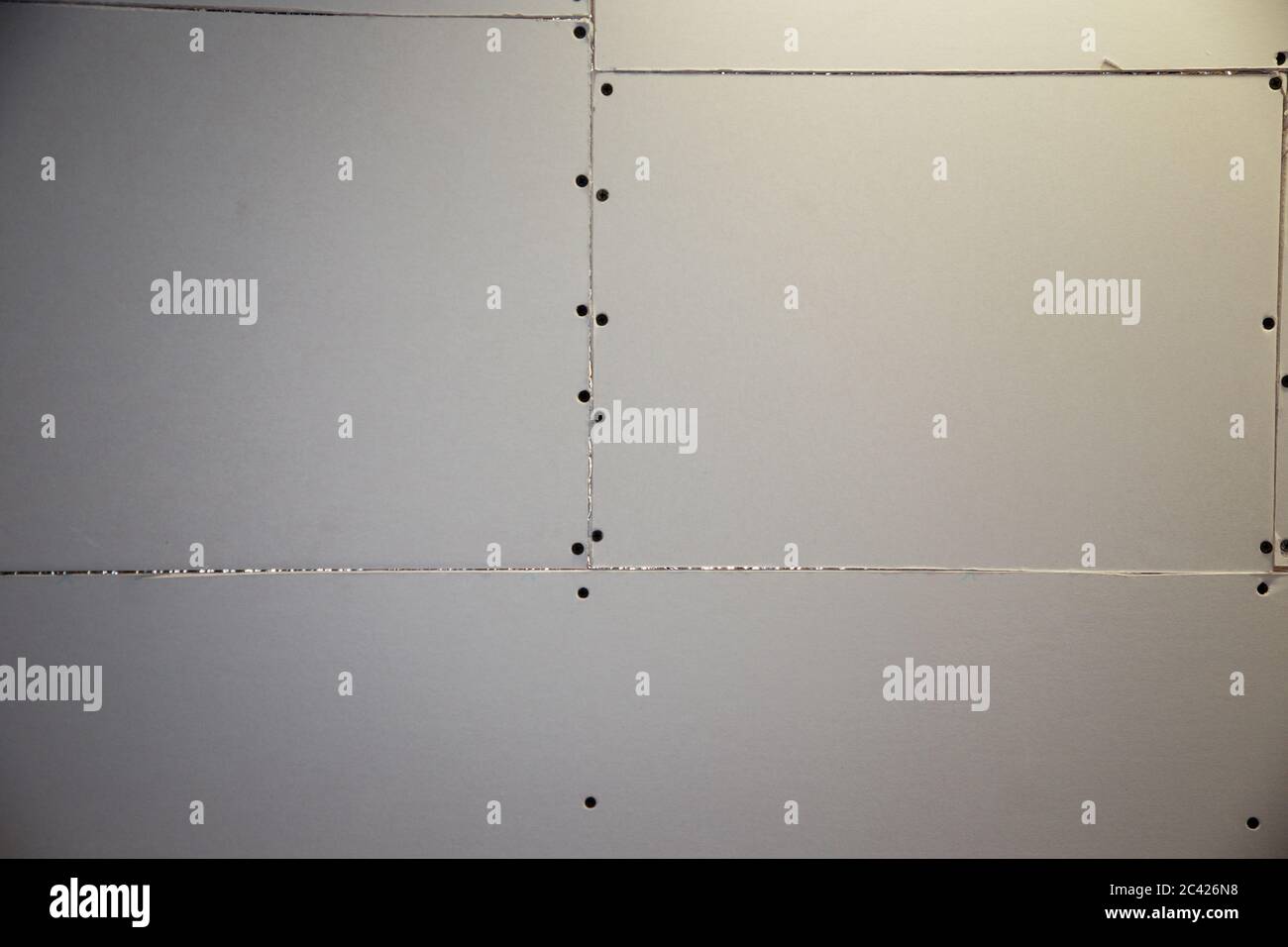 plasterboard background drywall getting ready to plaster Stock Photo ...