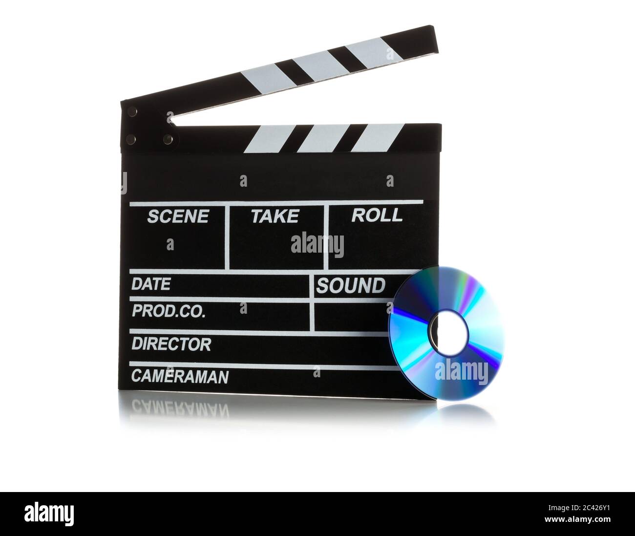 Old clapper board white hi-res stock photography and images - Alamy