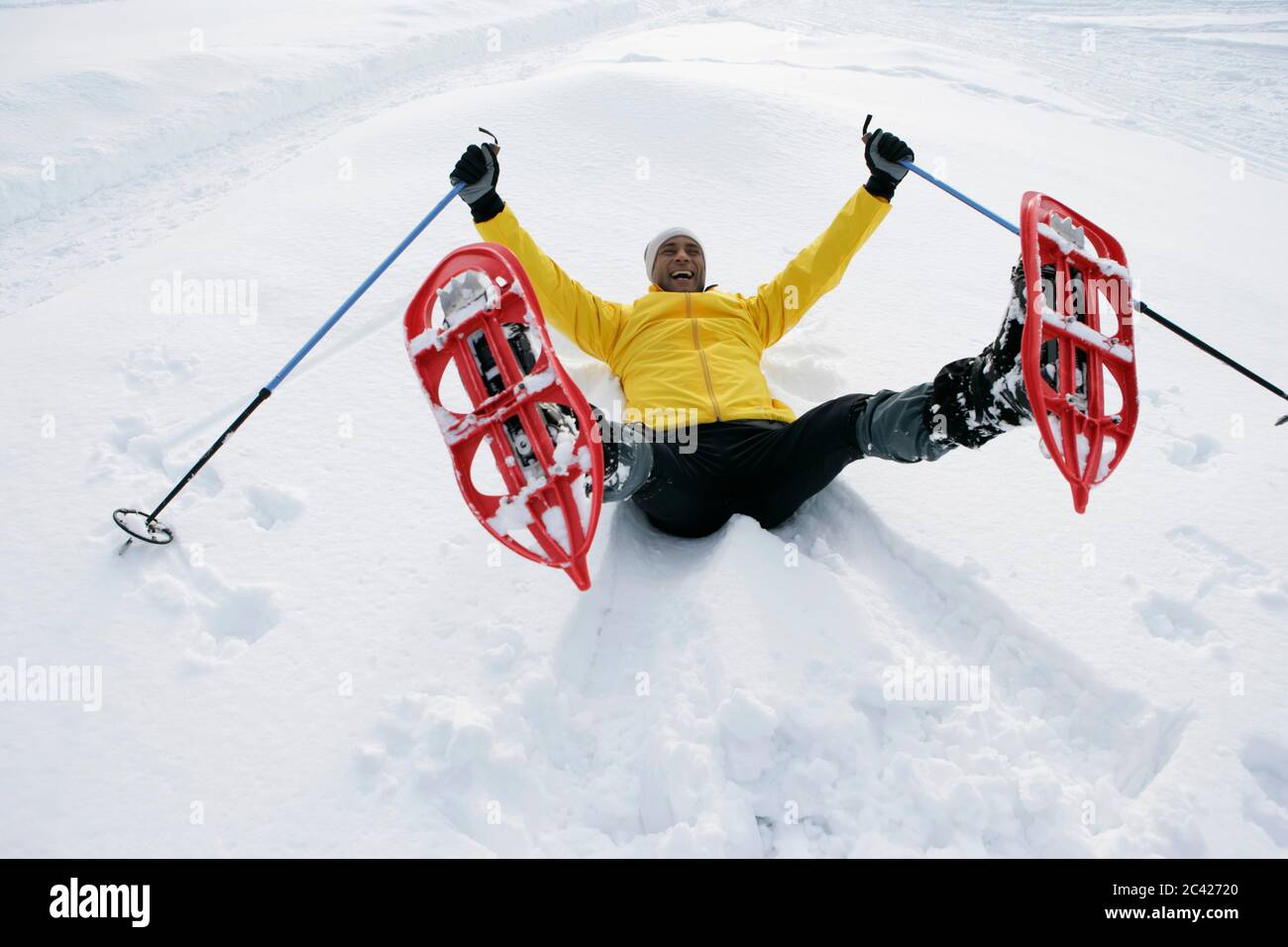 Yellow snowshoes hi-res stock photography and images - Alamy