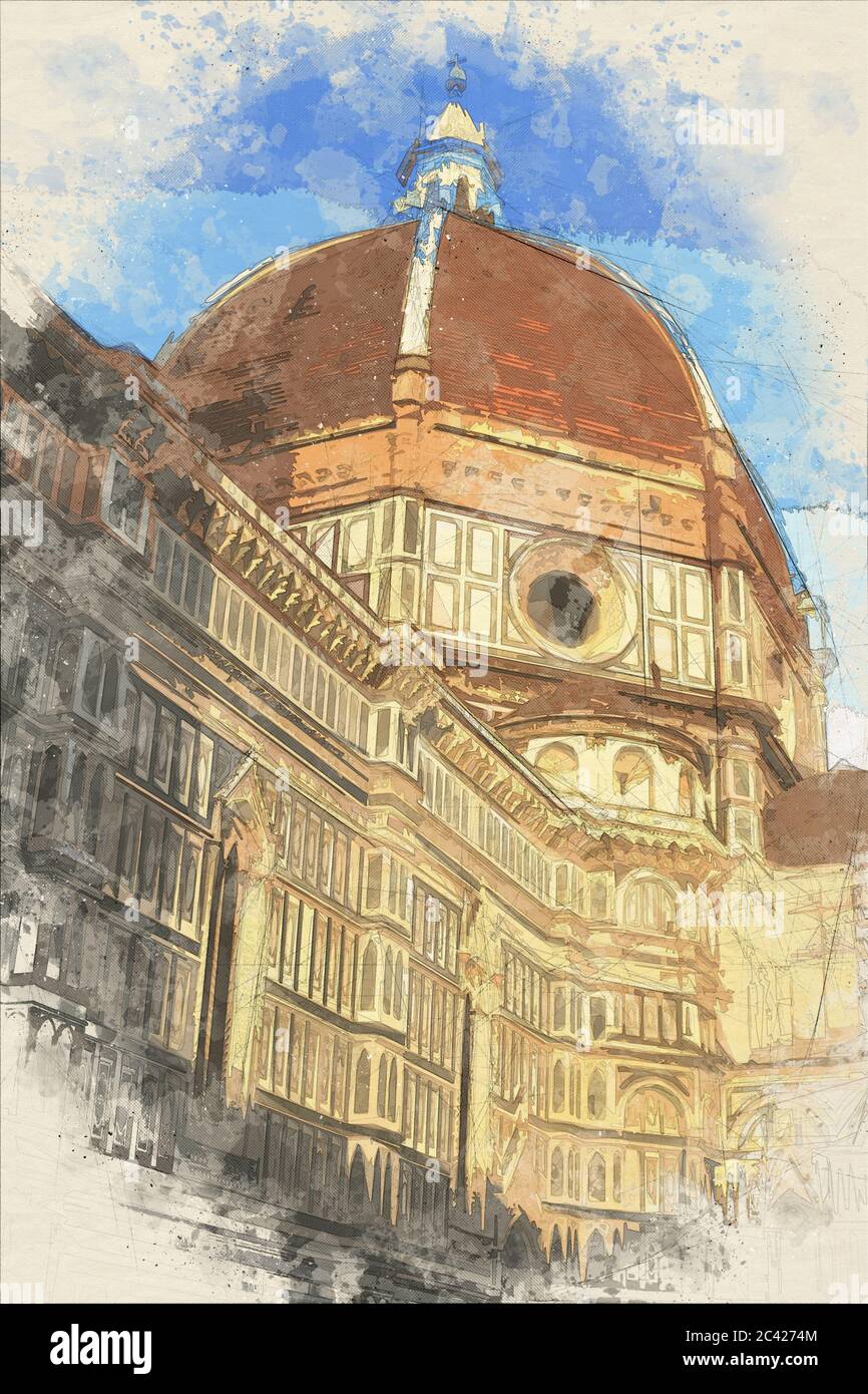 Santa Maria Del Fiore Drawing