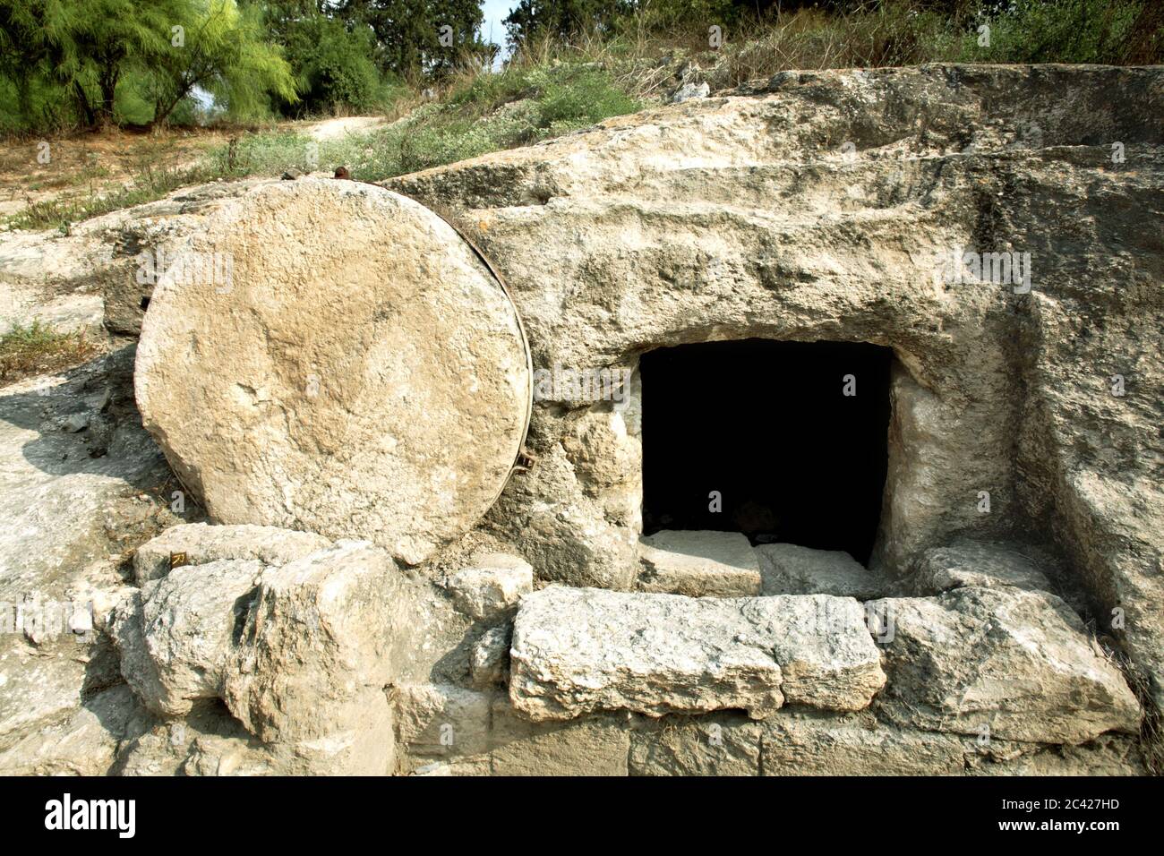 A tomb near nazareth, Israel dates to the first century. Similar to ...