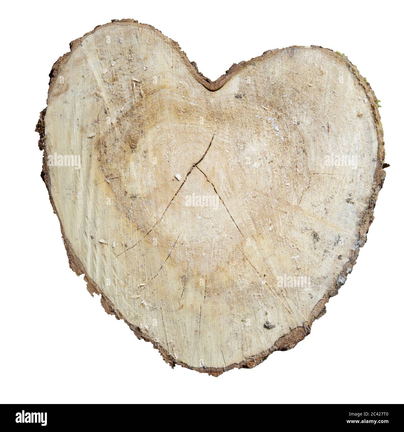 tree logging up with the truck in the shape of a love heart Stock Photo ...