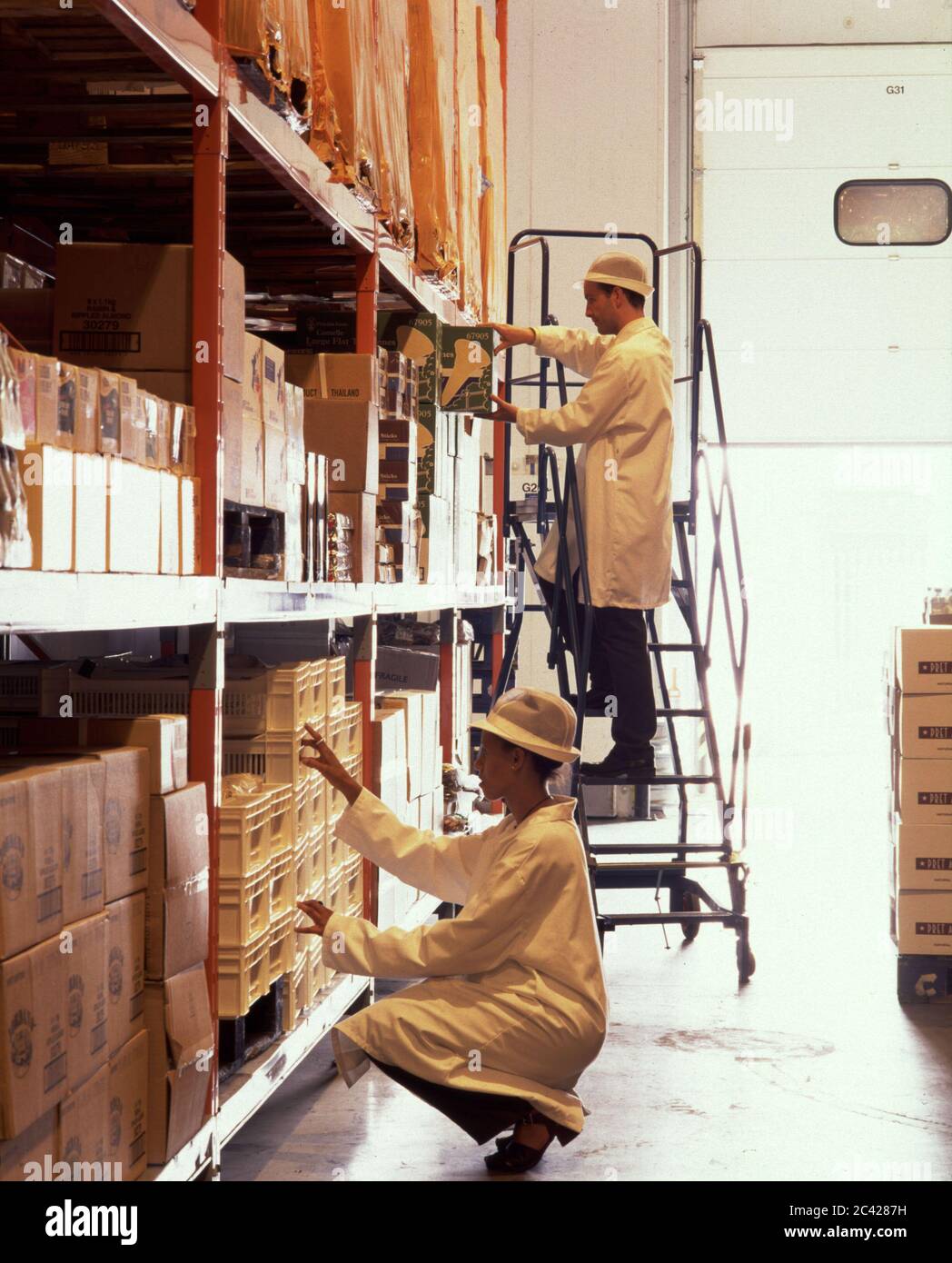 Food factory worker - London - England Stock Photo - Alamy