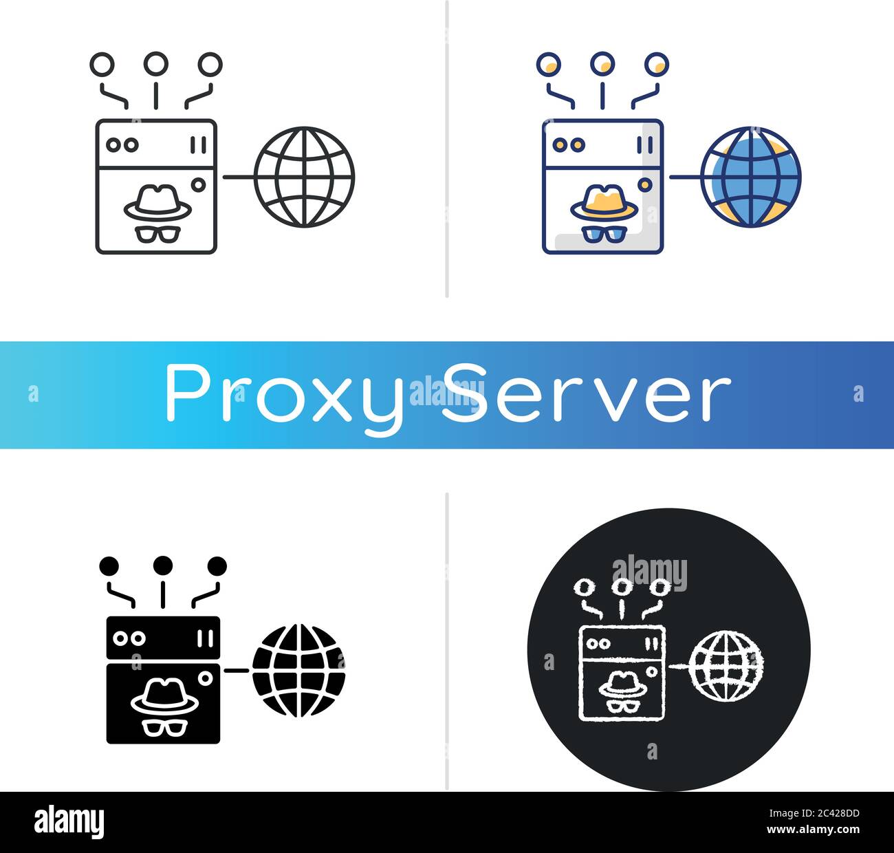 Proxy logo Stock Vector Images - Alamy