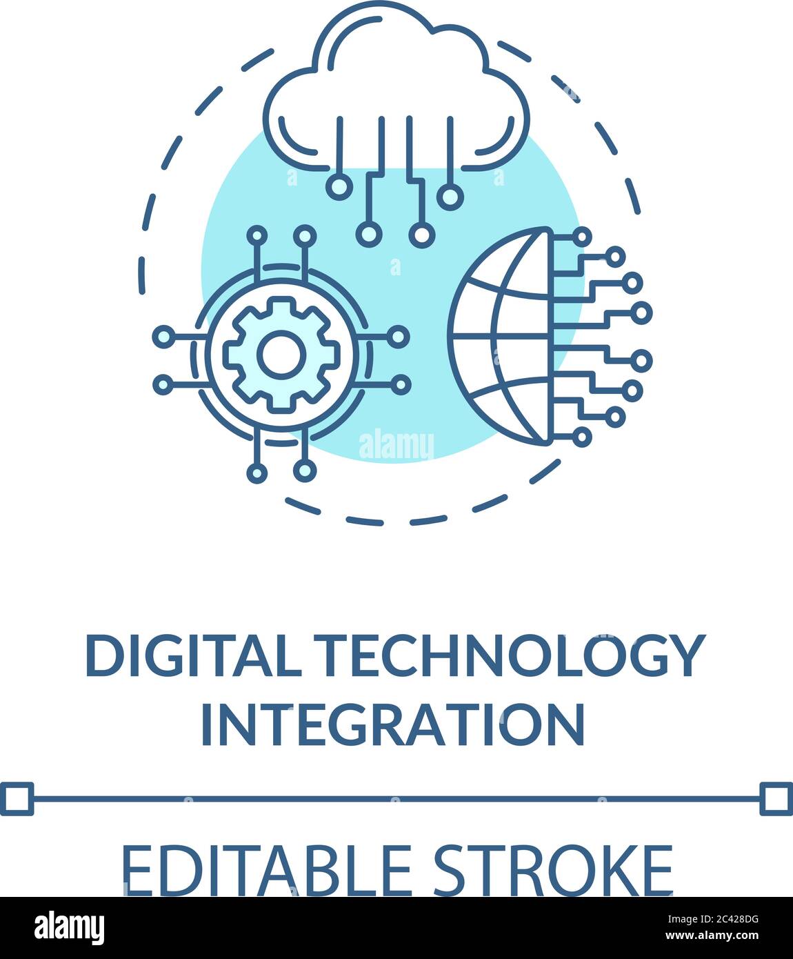 Digital transformation concept system engineering Stock Vector Images ...