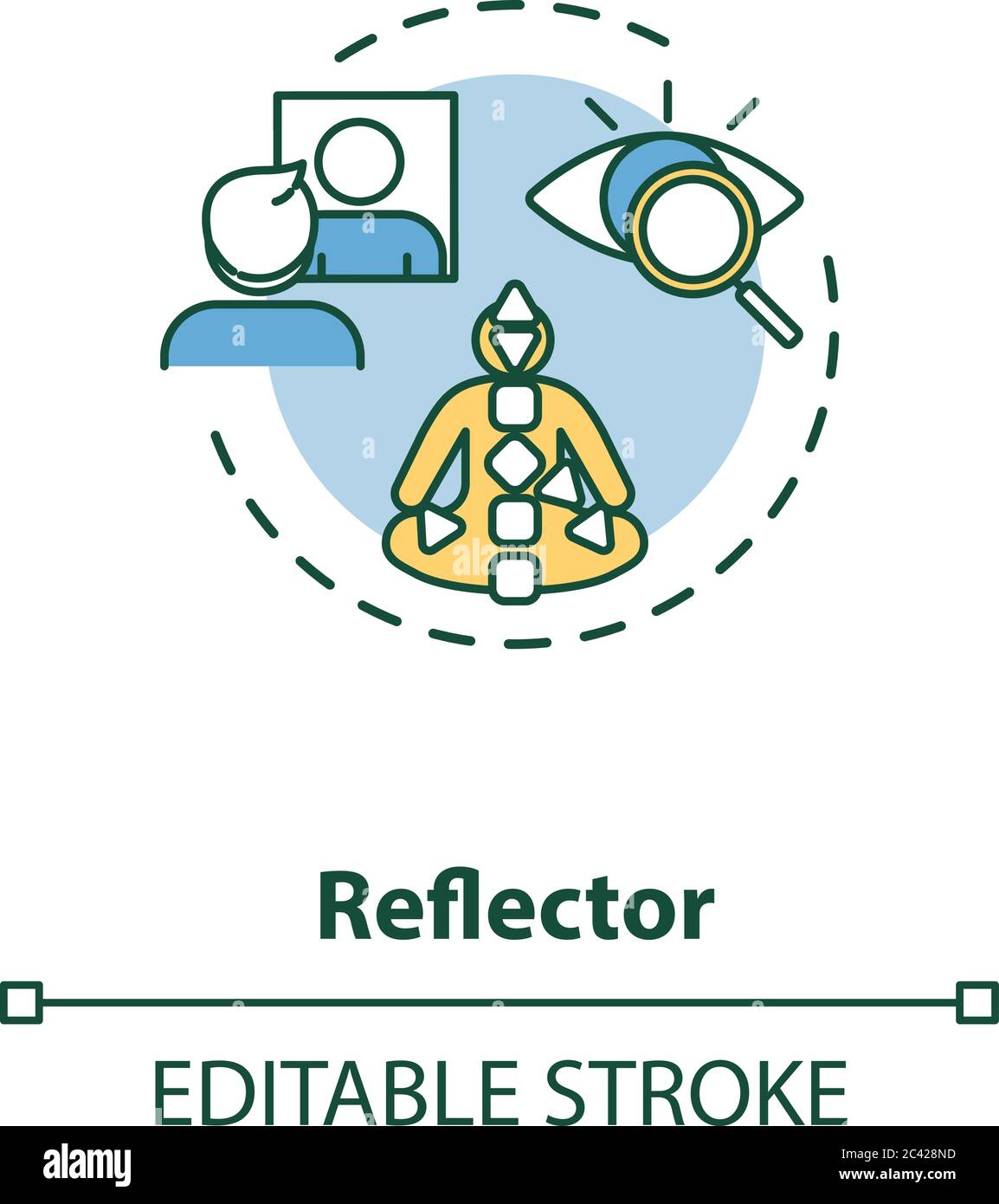 Reflector concept icon Stock Vector Image & Art - Alamy
