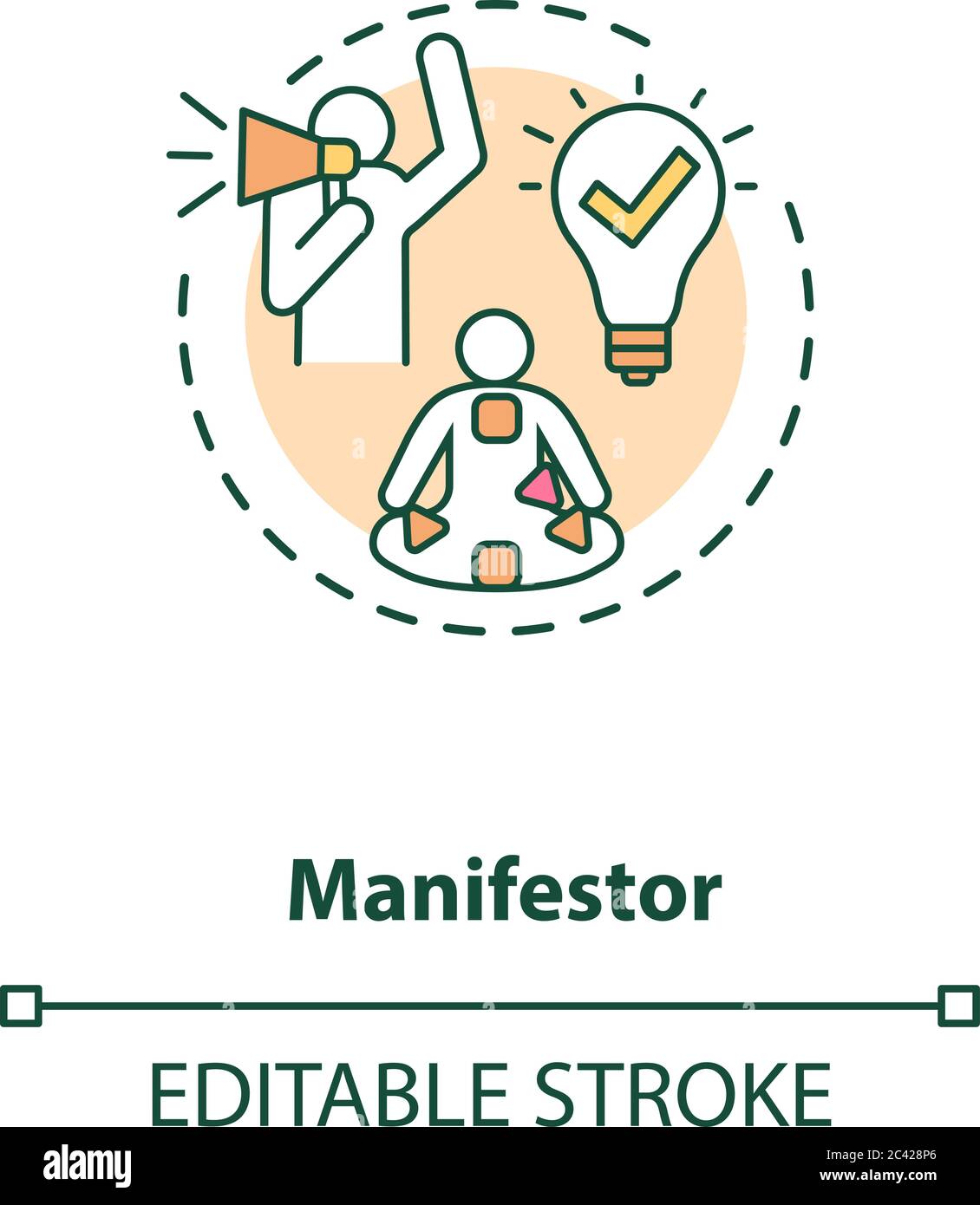 Manifestor concept icon Stock Vector Image & Art - Alamy