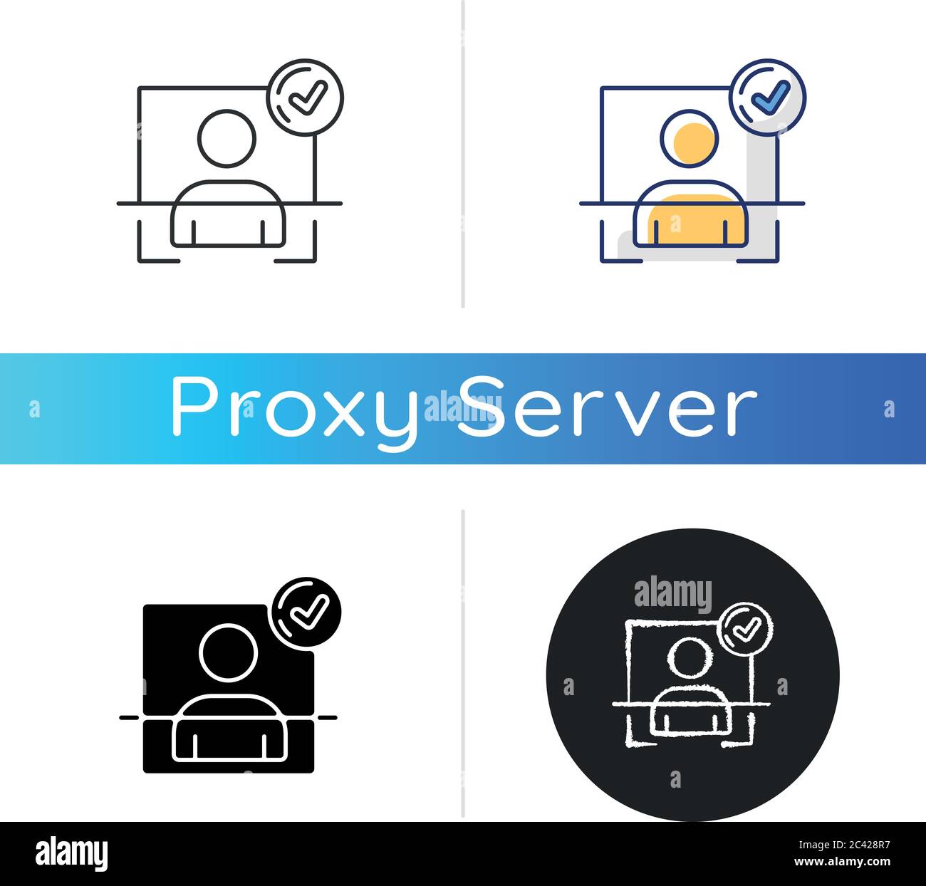 User authentication icon Stock Vector Image & Art - Alamy