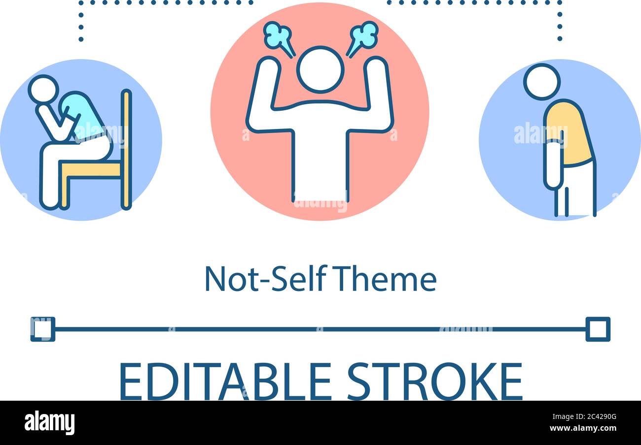 Not self theme concept icon Stock Vector Image & Art - Alamy