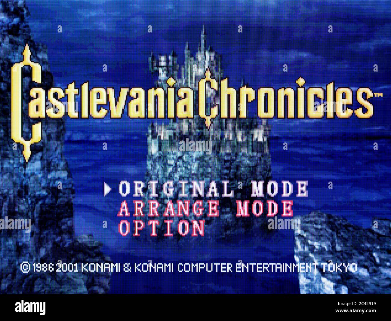 Castlevania Chronicles - Sony Playstation 1 PS1 PSX - Editorial use ...