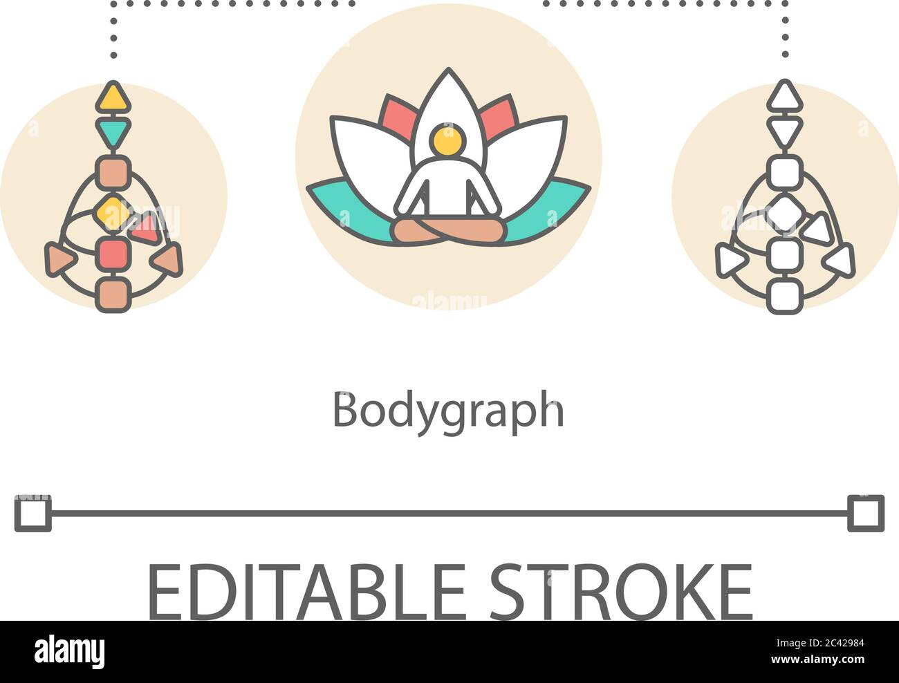 Bodygraph concept icon Stock Vector Image & Art - Alamy