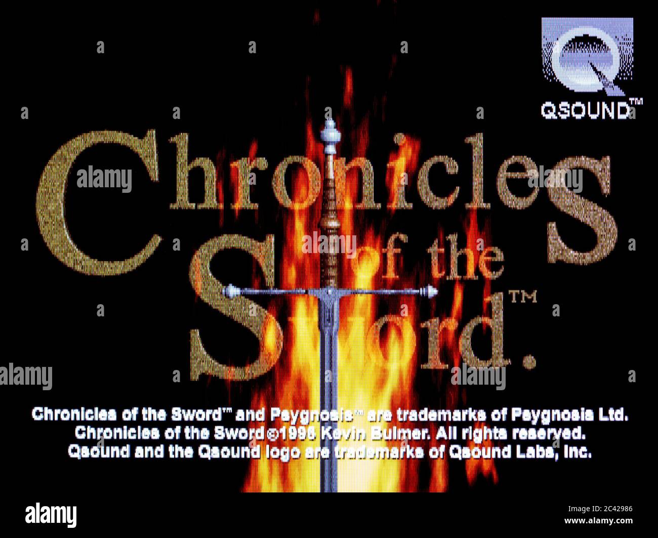 Chronicles of the Sword - Sony Playstation 1 PS1 PSX - Editorial use ...