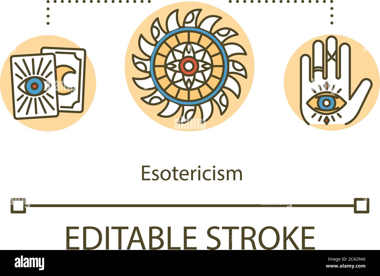 Abstract third eye concept Stock Vector Images - Alamy