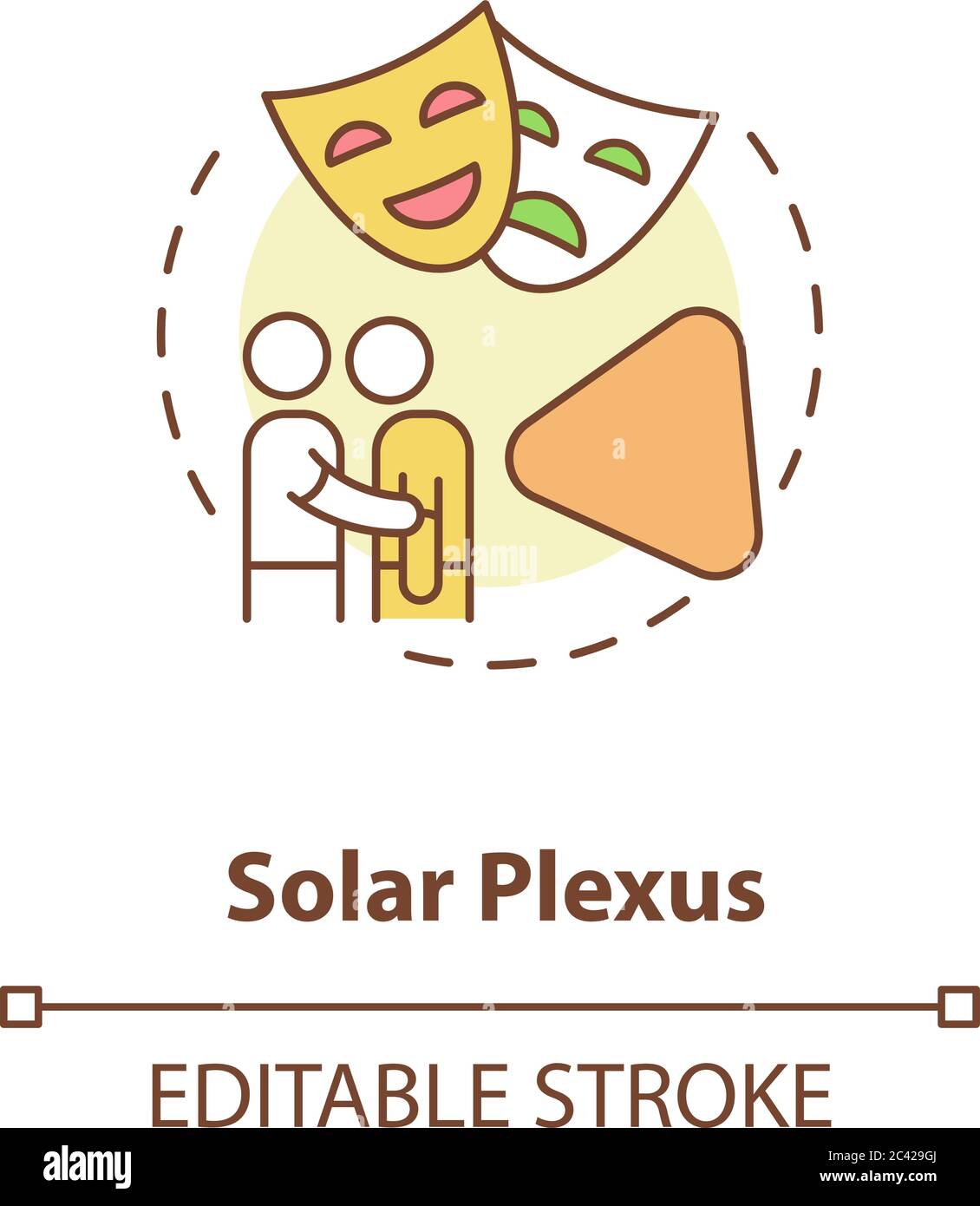 Solar Plexus concept icon Stock Vector Image & Art - Alamy