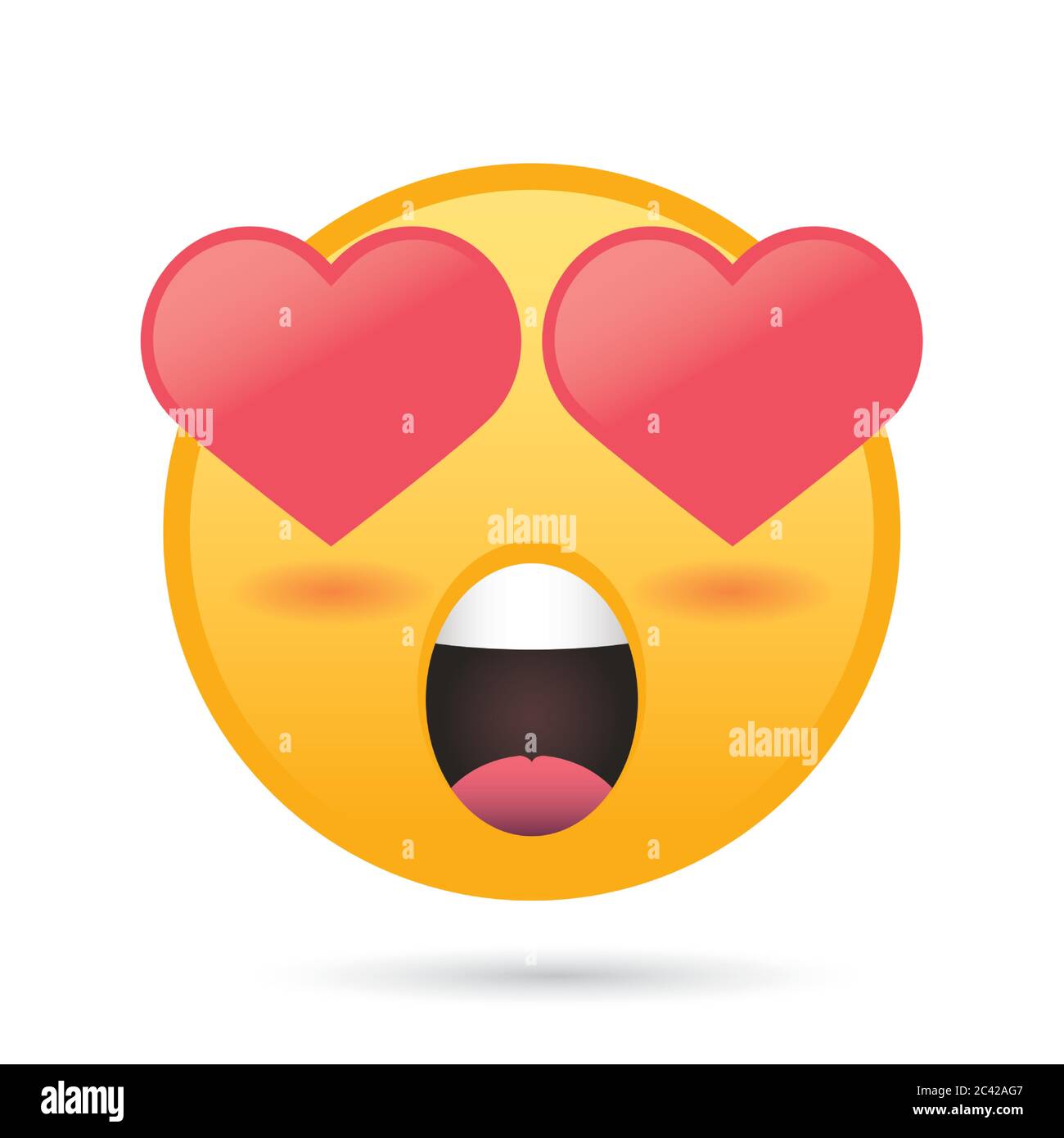 lovely emoji face funny character vector illustration design Stock ...