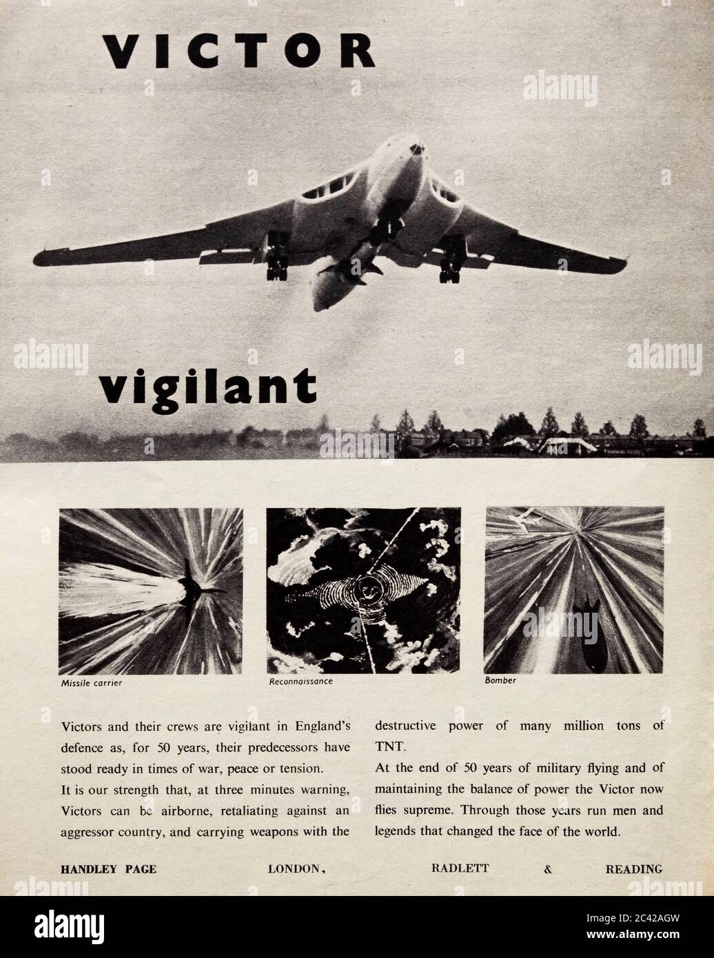 Handley page victor hi-res stock photography and images - Alamy