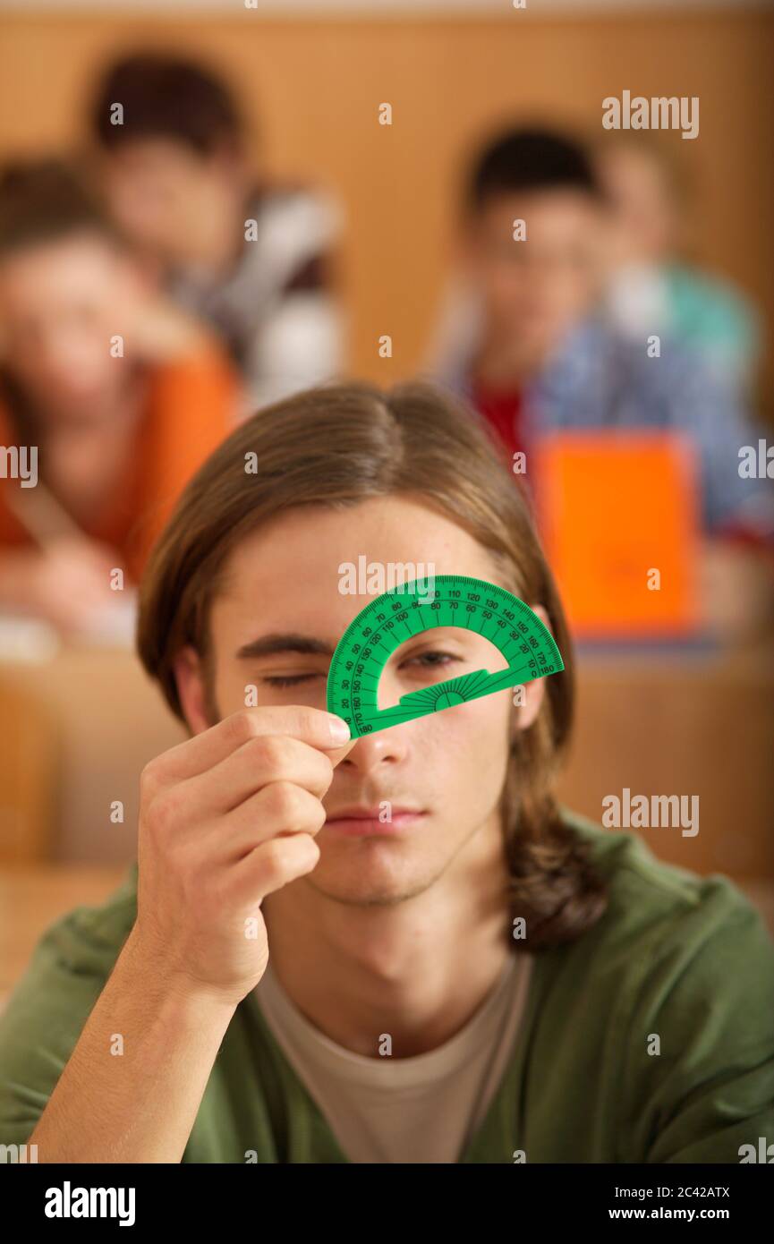 Protractor classroom hi-res stock photography and images - Alamy