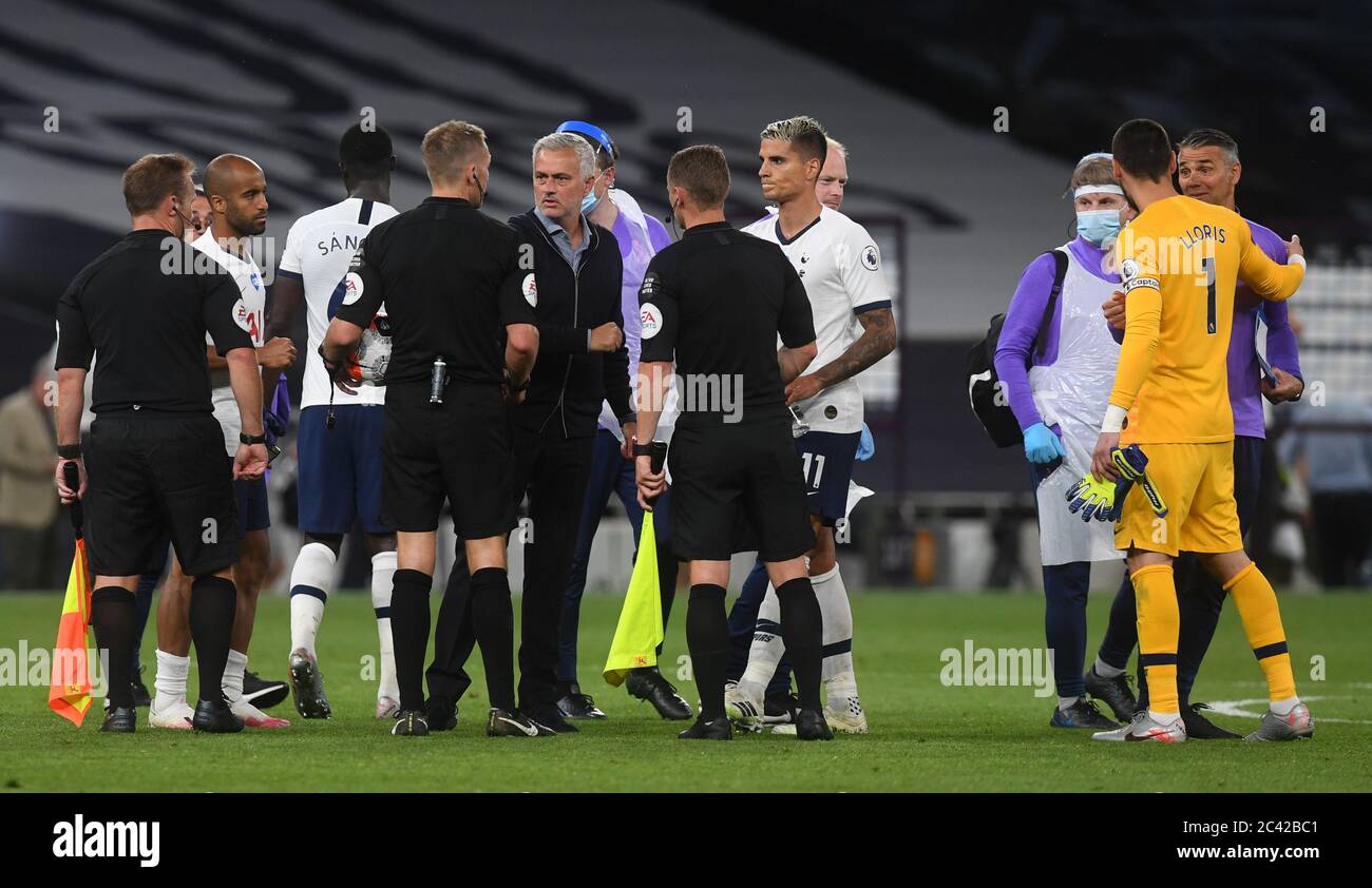 Tottenham Hotspur manager Jose Mourinho after the Premier League match ...