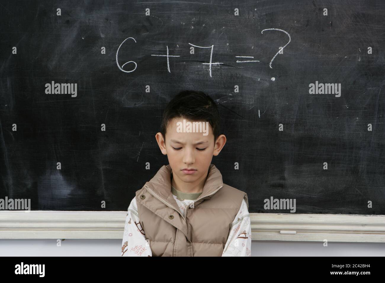 An angry student stands with his back to the blackboard - lessons ...