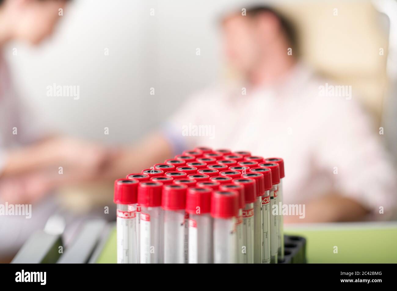 Test tubes for blood samples Stock Photo - Alamy
