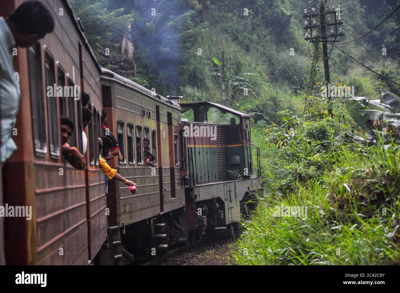 Traveling from Columbo to Kandy Stock Photo - Alamy