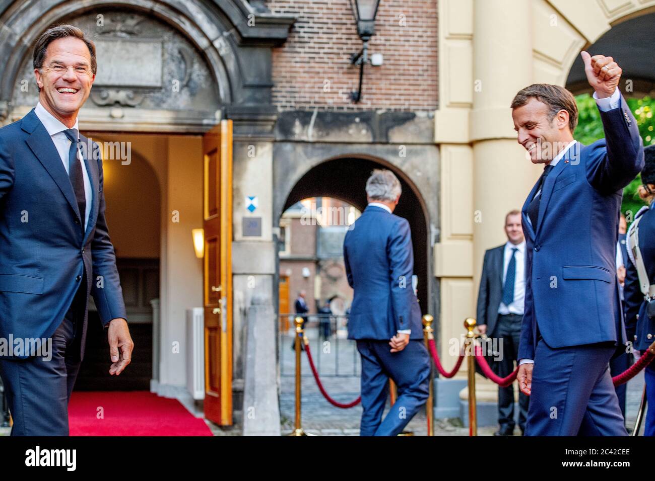 Emmanuel macron laughing hi-res stock photography and images - Alamy