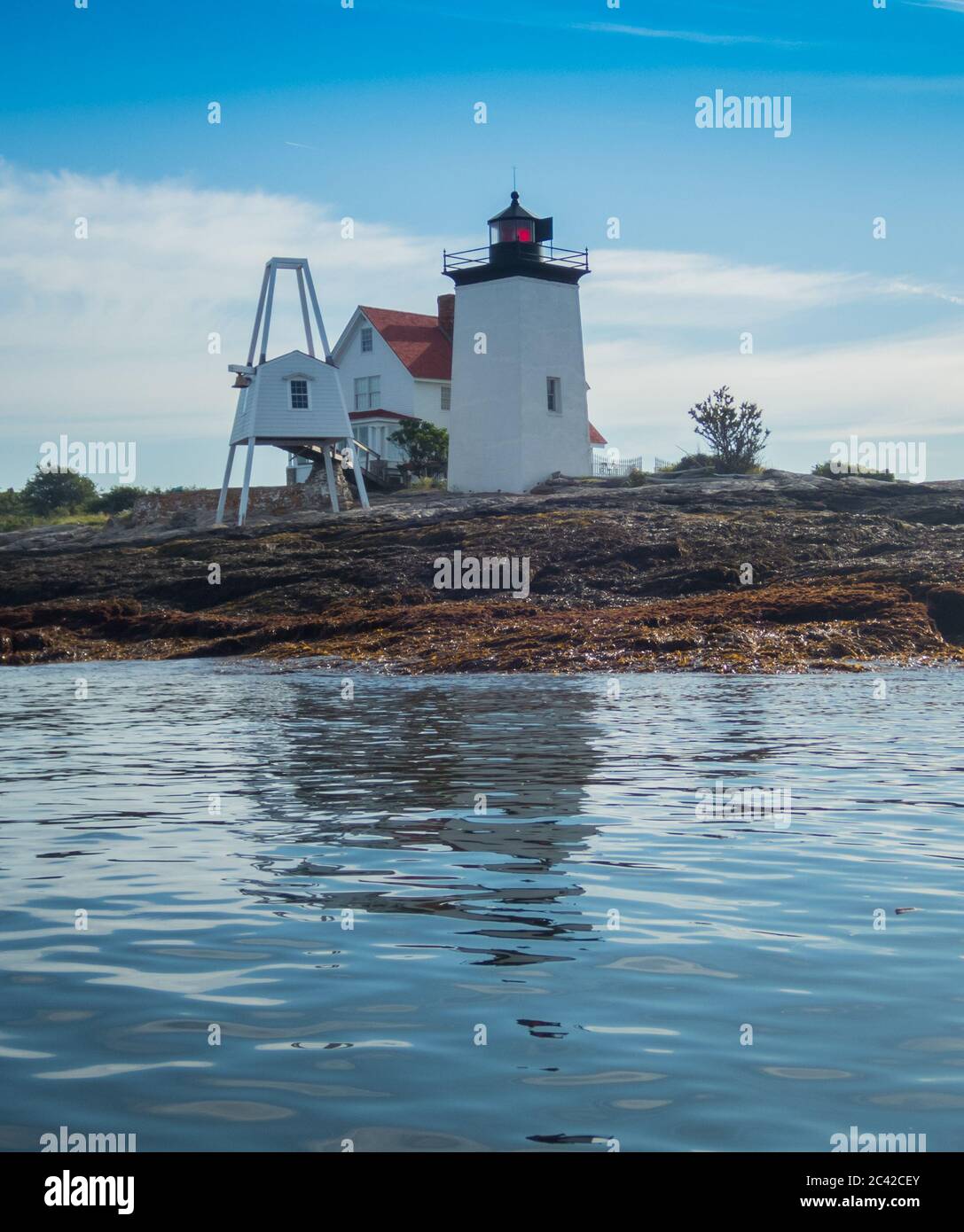 Hendricks Head Lighthouse by kayak, Southport, Maine Stock Photo - Alamy