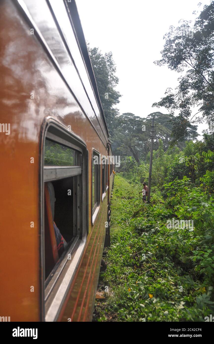 Traveling from Columbo to Kandy Stock Photo - Alamy
